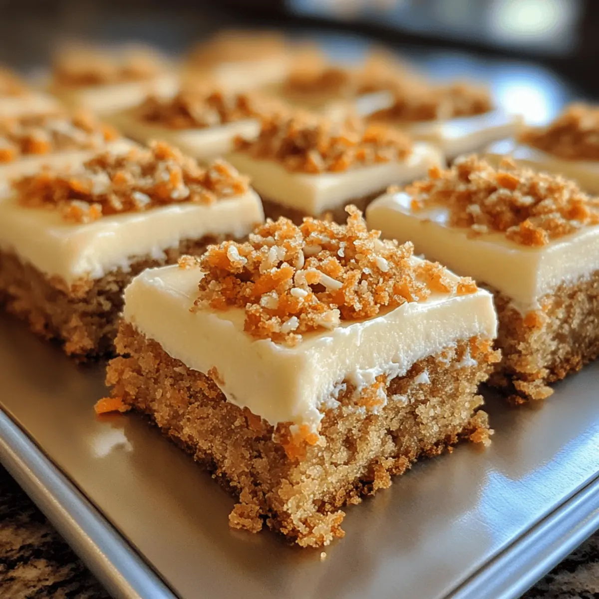 Irresistible Carrot Cake Squares: Easy Homemade Delight You’ll Love